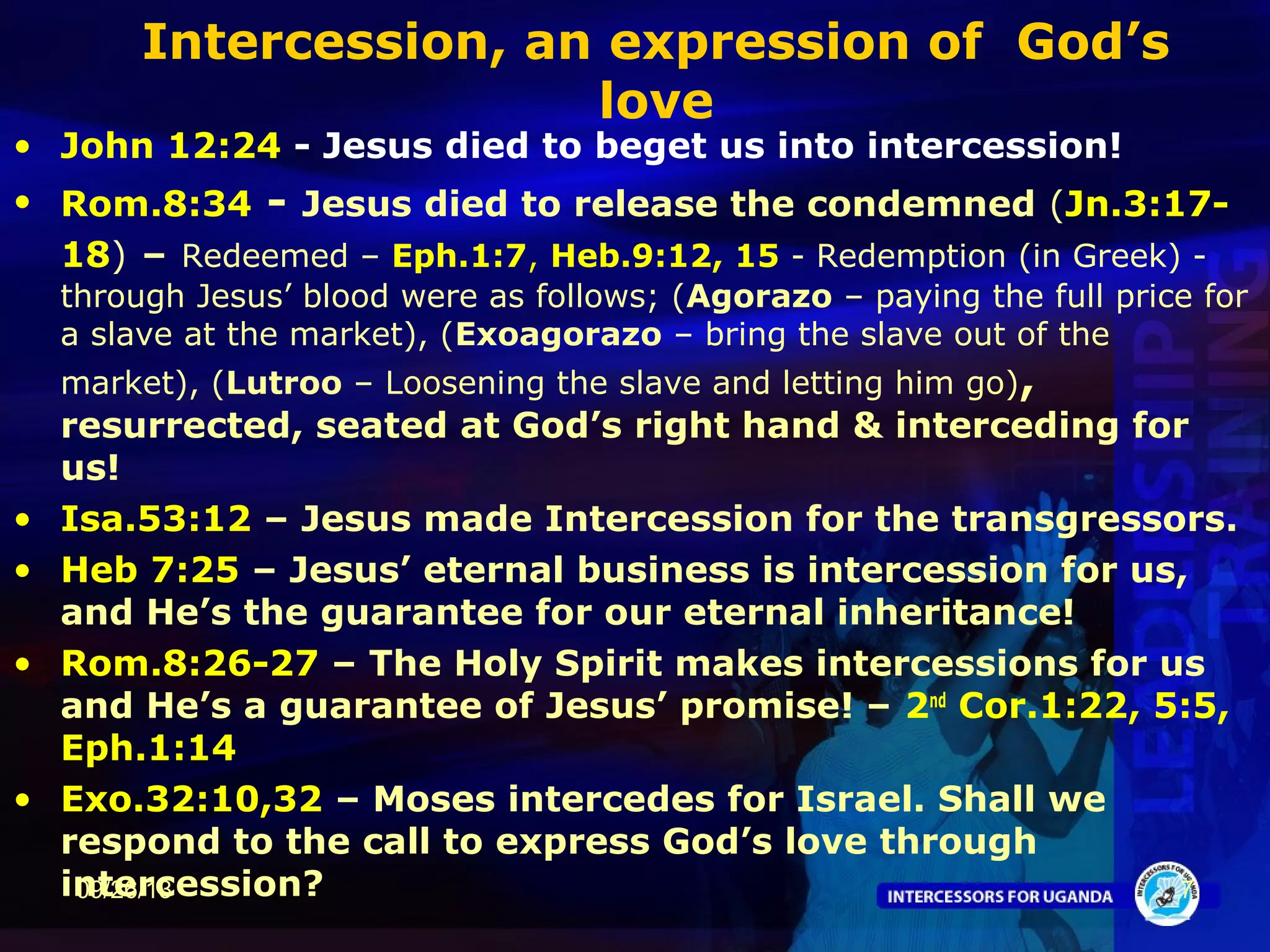 The concept of intercession | PPT