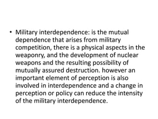 The concept of interdependence | PPTX