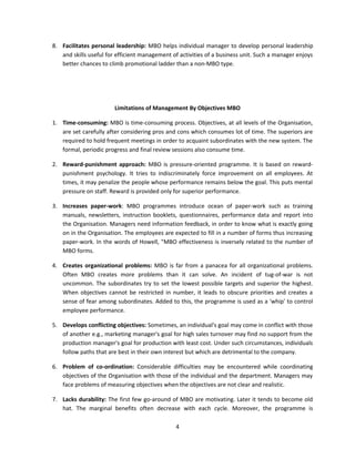 The concept of management by objectives | PDF