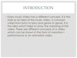The concept of music video | PPTX