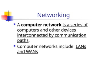 The Concept of Computer Programs and Networking | PPT