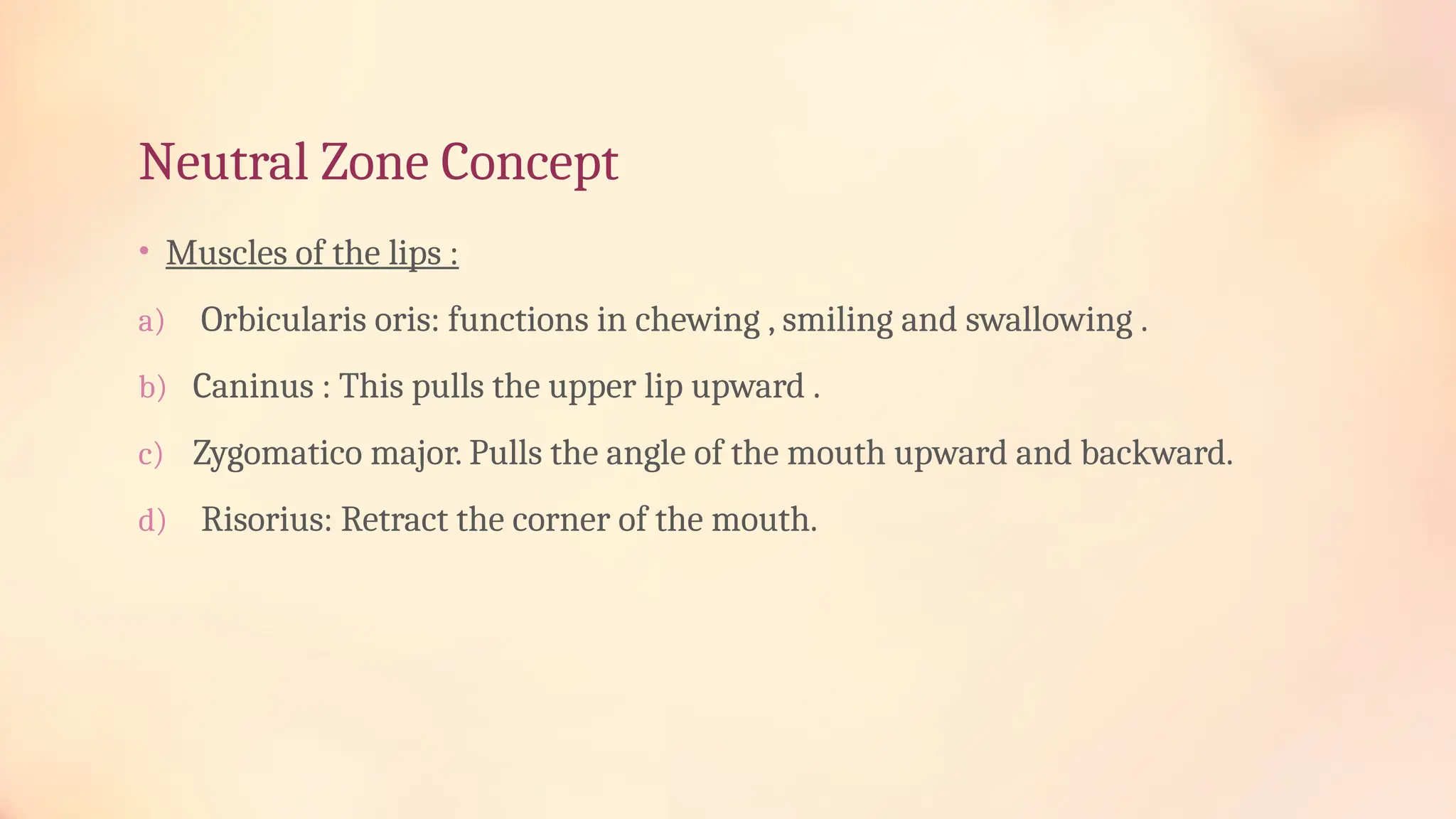 The concept of Neutral Zone in dental arch .pptx