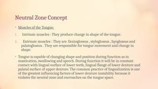 The concept of Neutral Zone in dental arch .pptx