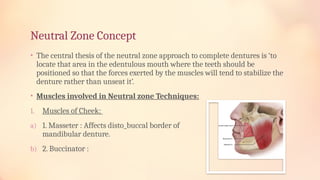 The concept of Neutral Zone in dental arch .pptx