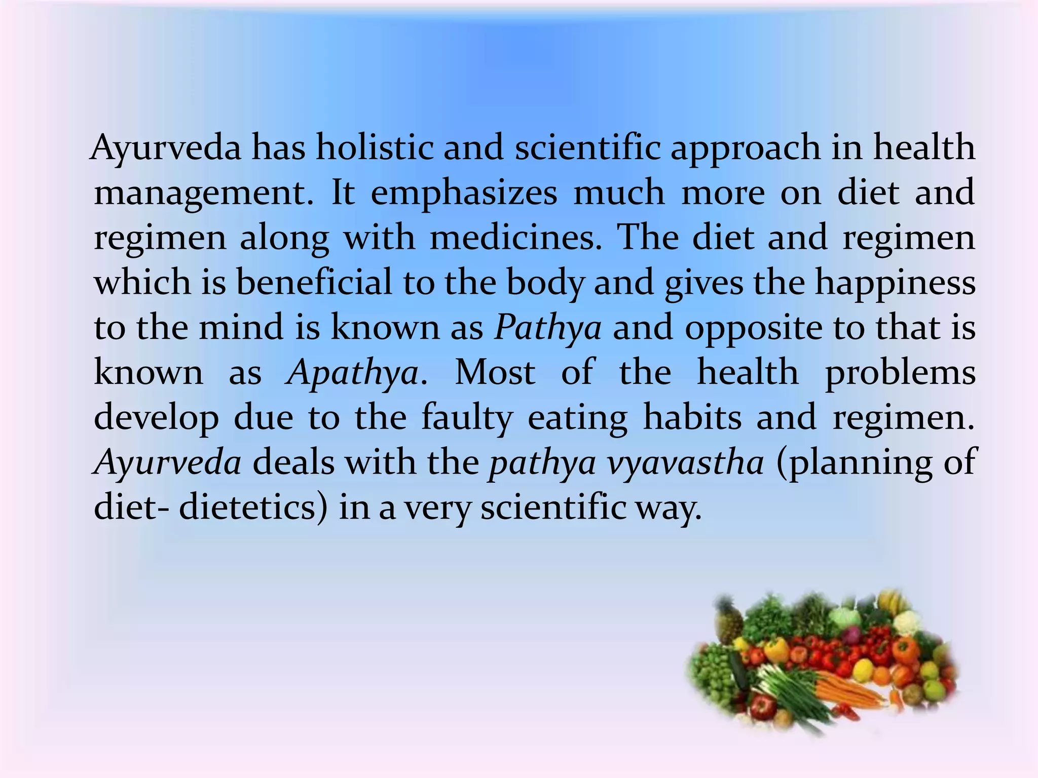 The concept of pathya apathya w.s.r. to charak samhita | PPTX