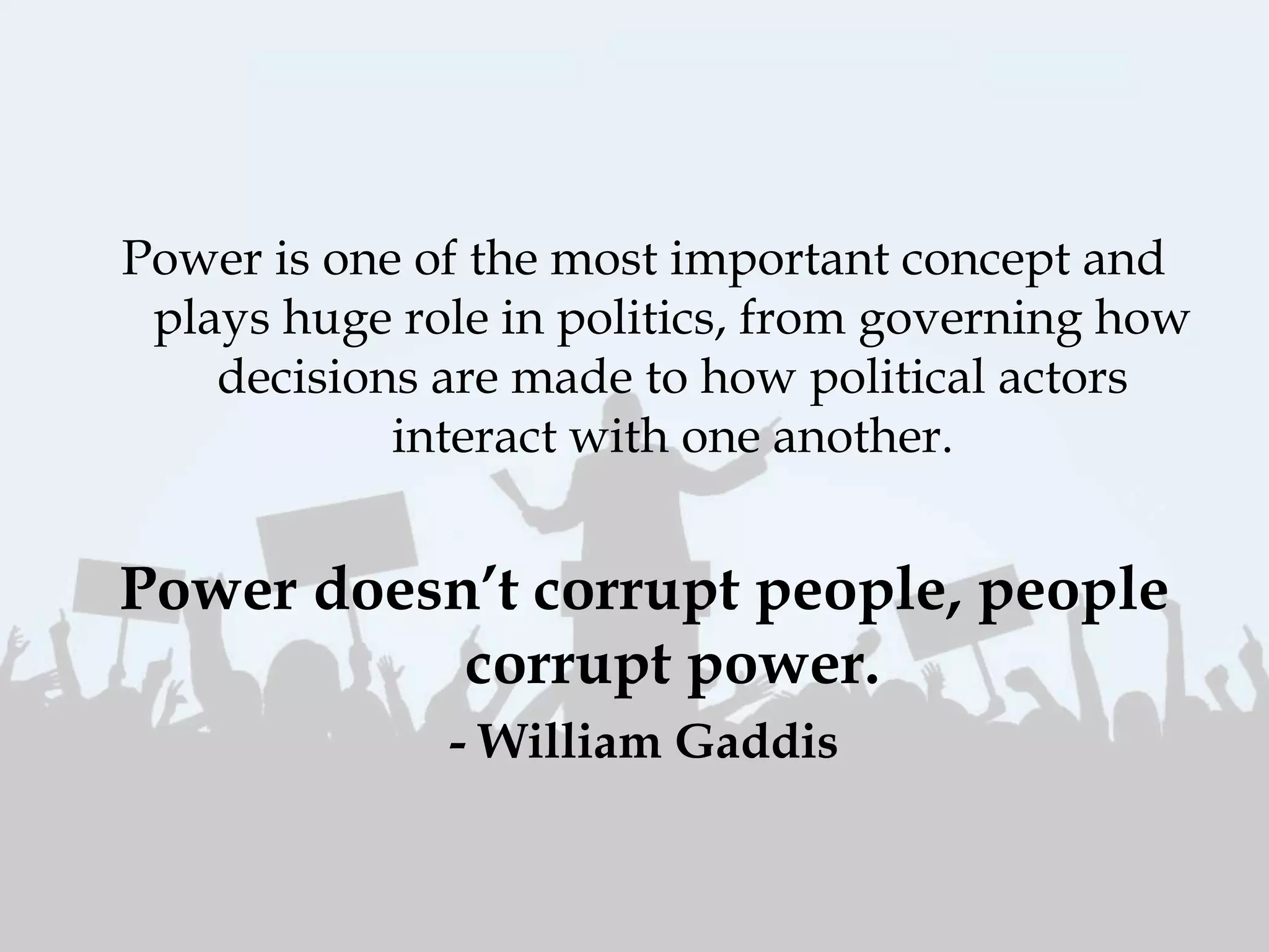 The concept of power | PPTX