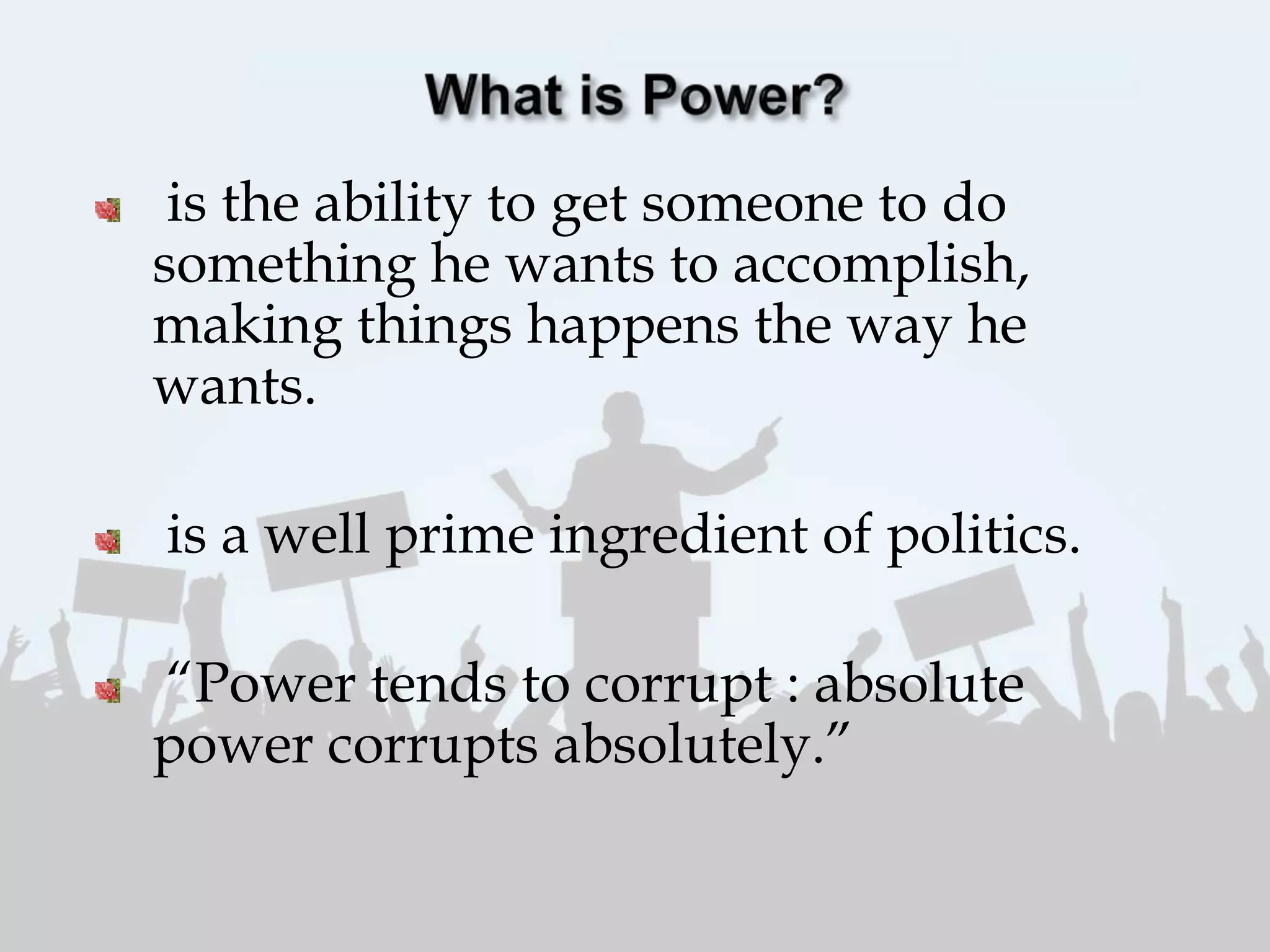 The concept of power | PPTX