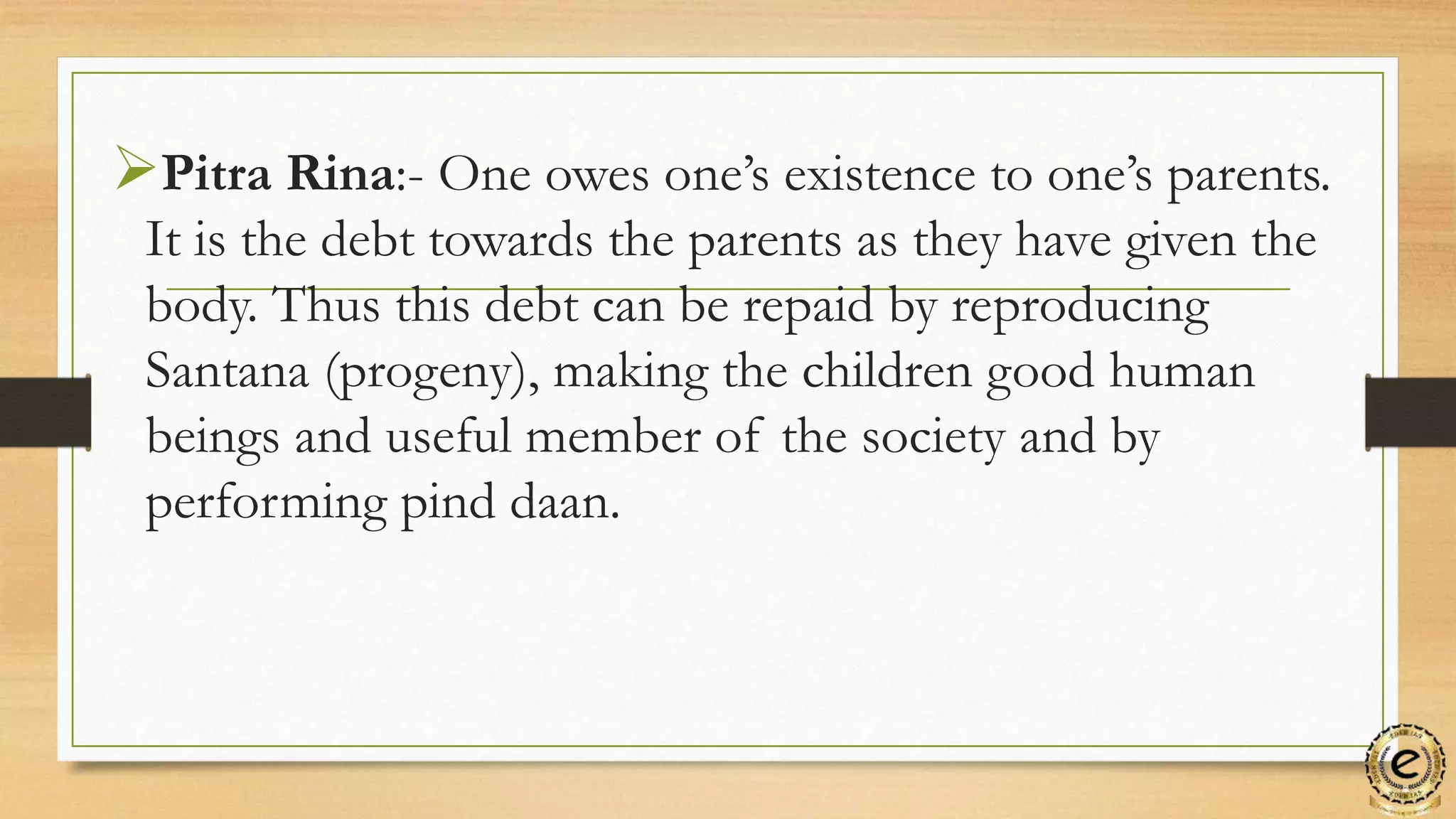 The Concept of Rina | Anthropology Optional | PPTX