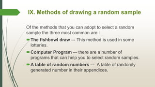 The Concept of Sampling | PPTX