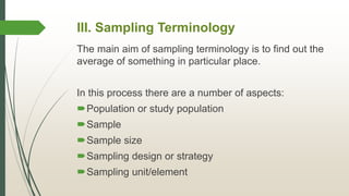 The Concept of Sampling | PPTX