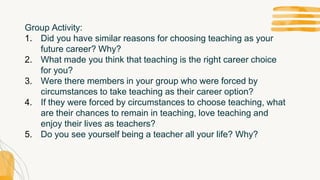 The Concept of Teaching as a Profession.pdf | Professional School ...