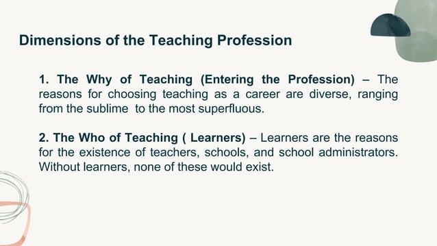 The Concept of Teaching as a Profession.pdf | Professional School ...