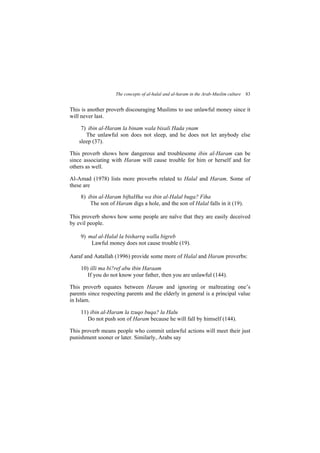 The Concepts of Al-Halal and Al-Haram in the Arab-Muslim Culture: A ...