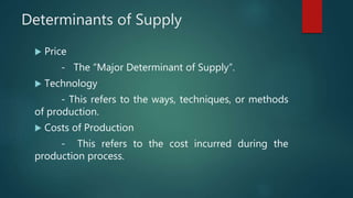 The concepts of demand and supply | PPTX