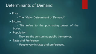 The concepts of demand and supply | PPTX