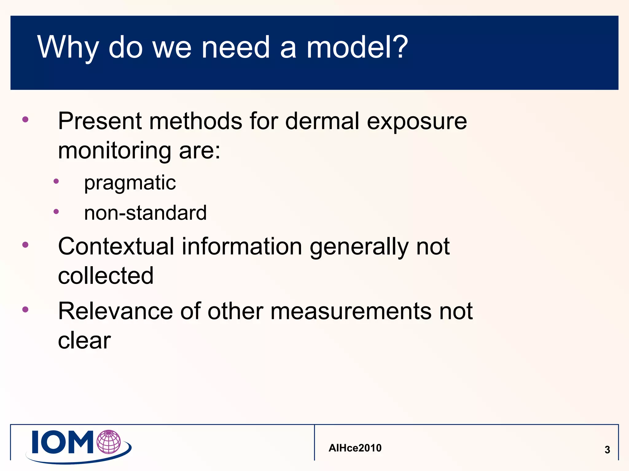 The conceptual model of dermal exposure | PPT | Skin and Dermatology ...