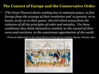 The Concert of Europe and the Conservative Political Order | PPT