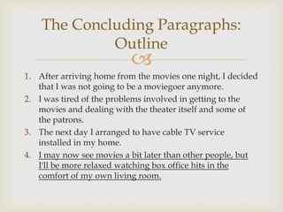 The concluding paragraph | PPTX