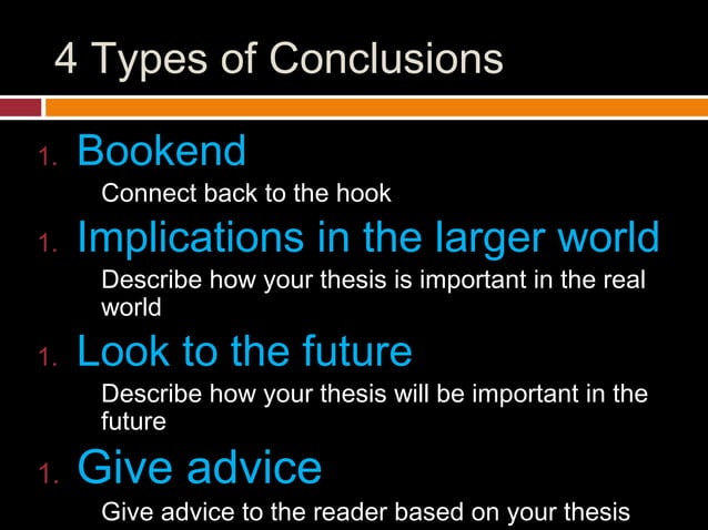 The conclusion | PPT