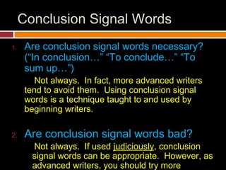 The conclusion | PPT