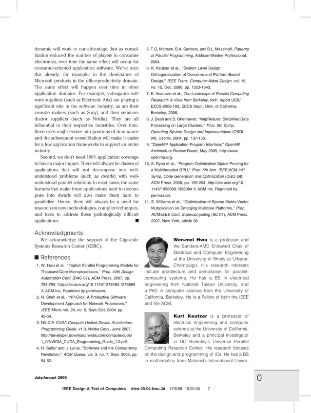 The Concurrency Challenge : Notes | PDF