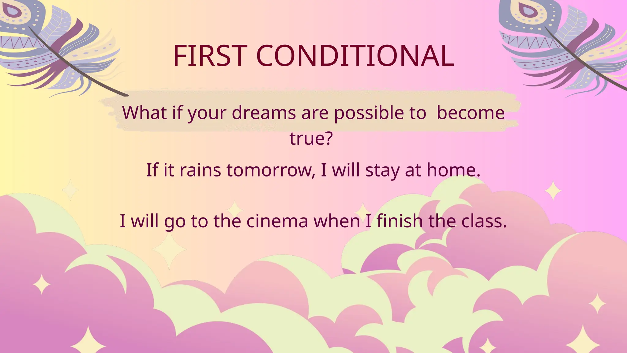 The Conditioning Conditionals Lesson on Grade 9 | PPTX