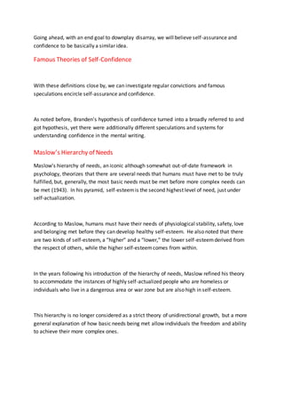 The confidence development | DOCX