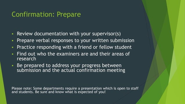 The Confirmation Process: A UK PhD experience | PPTX