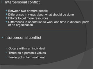 The conflict management | PPT