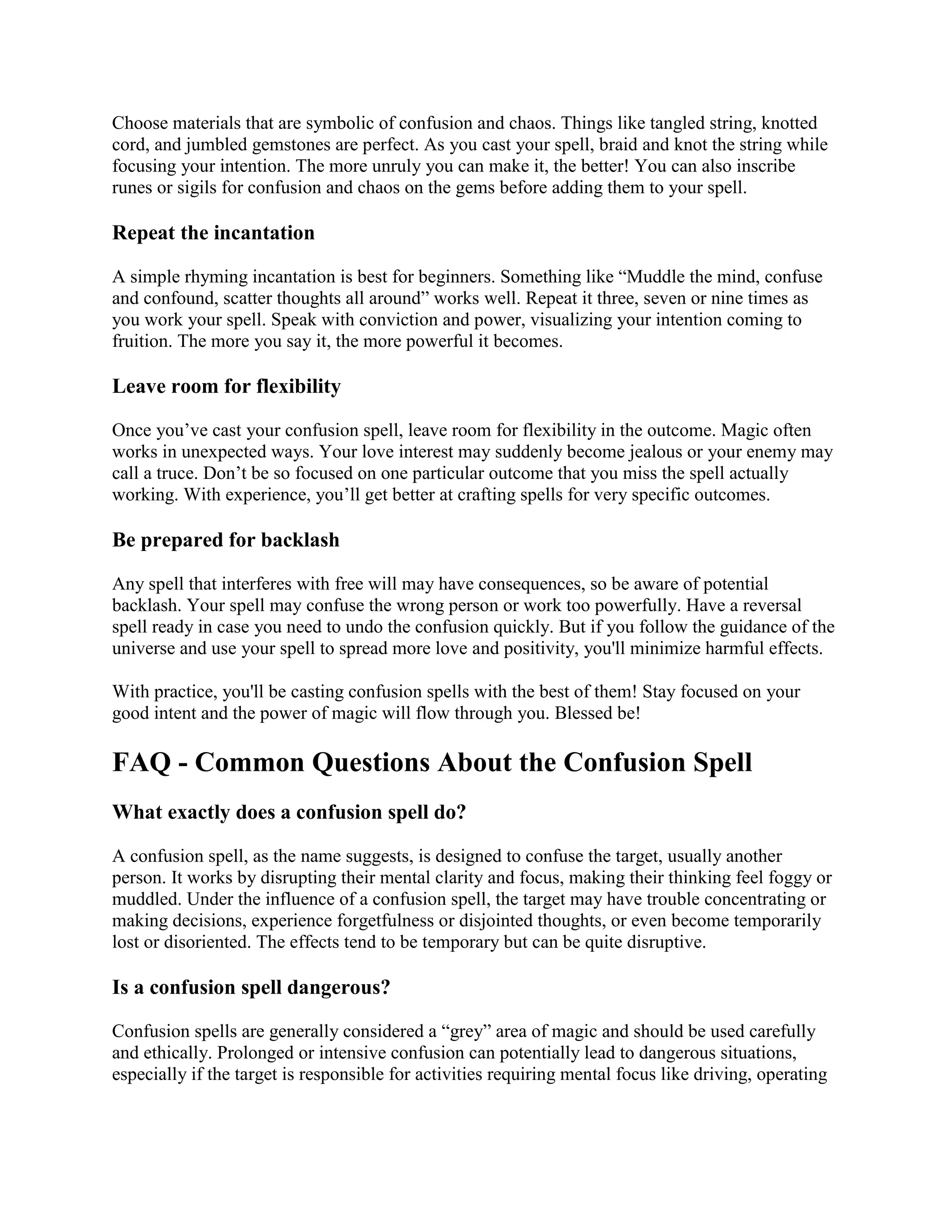 What exactly does a confusion spell do? +27739970300 | DOCX