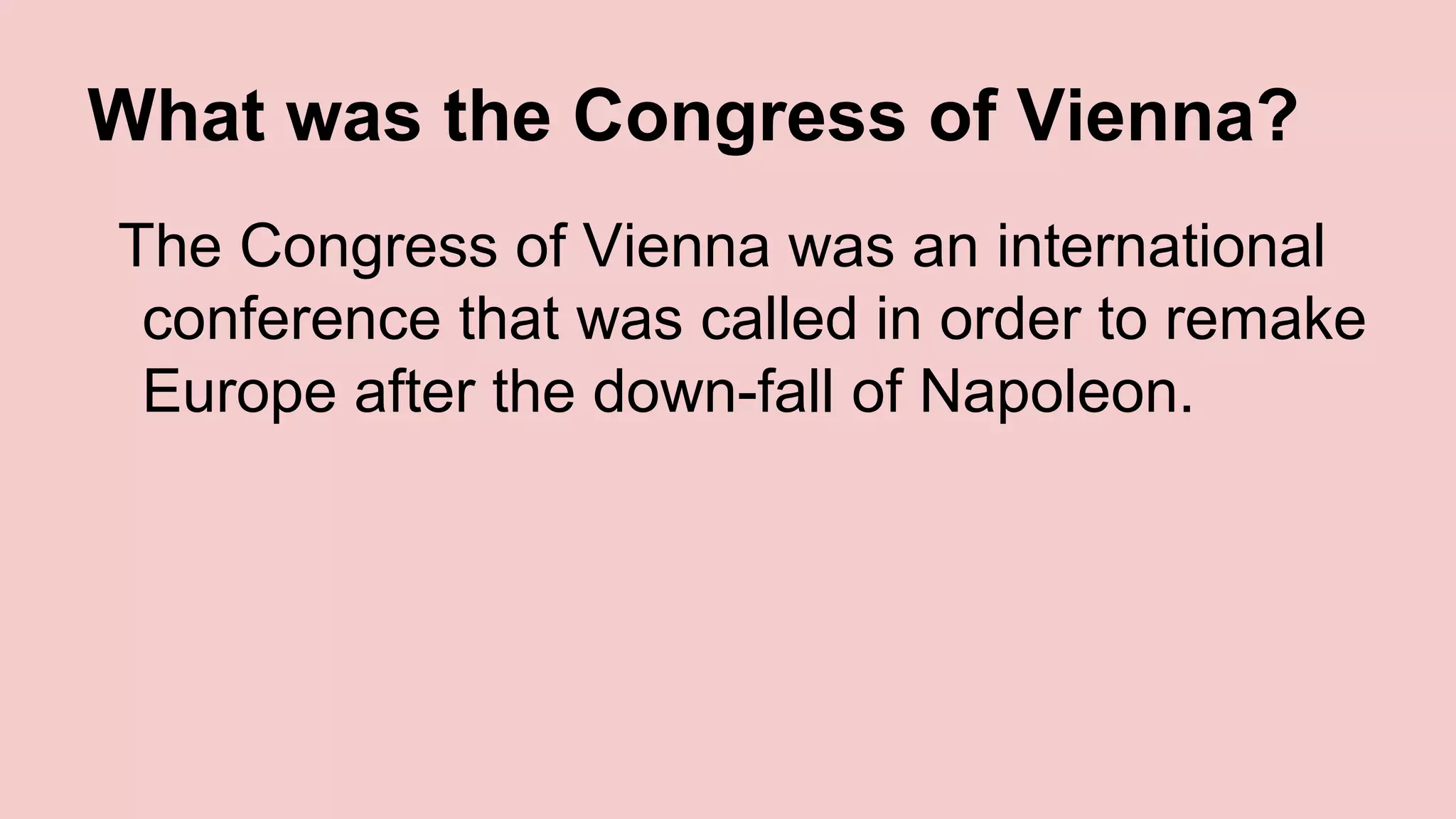 The congress of vienna | PPT