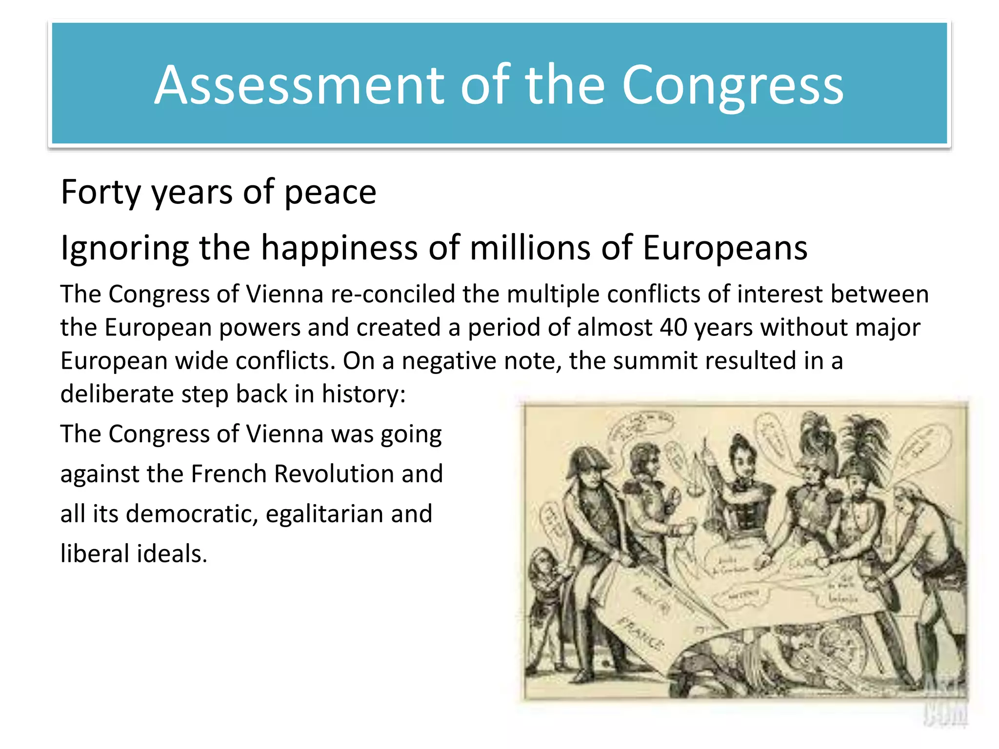 The congress of vienna | PPTX