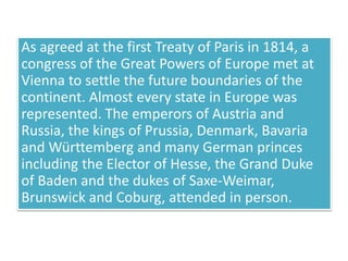 The congress of vienna | PPTX