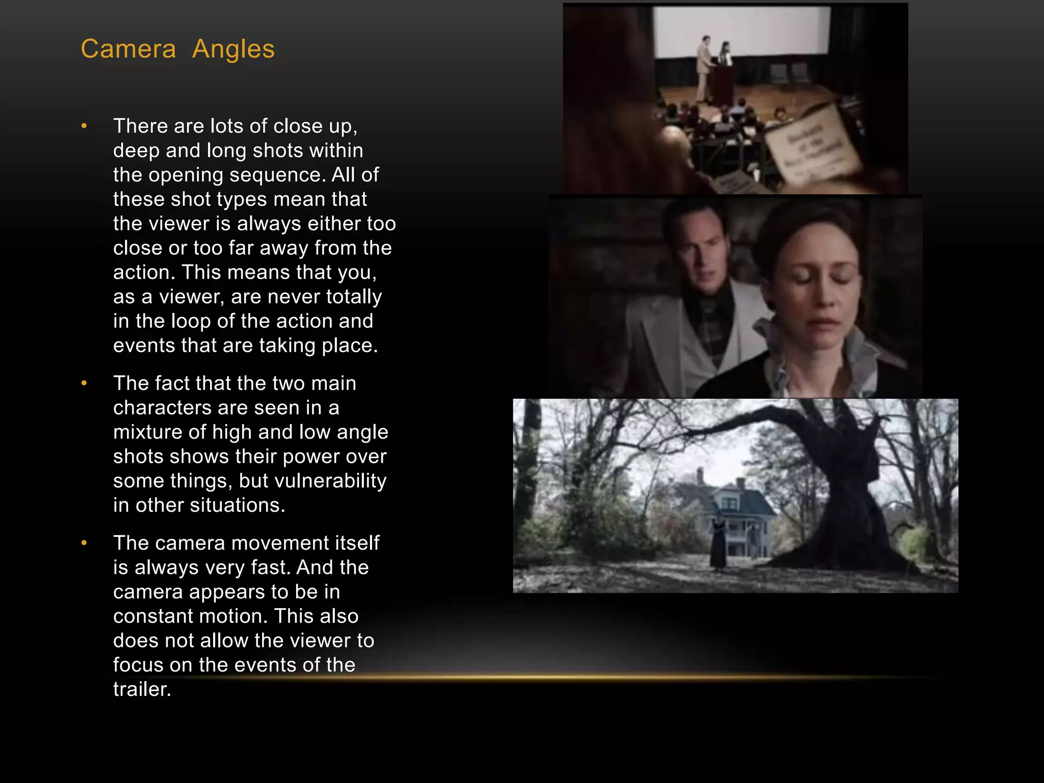 Trailer Analysis: The Conjuring | PPTX