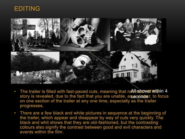 Trailer Analysis: The Conjuring | PPTX | Horror | Genres