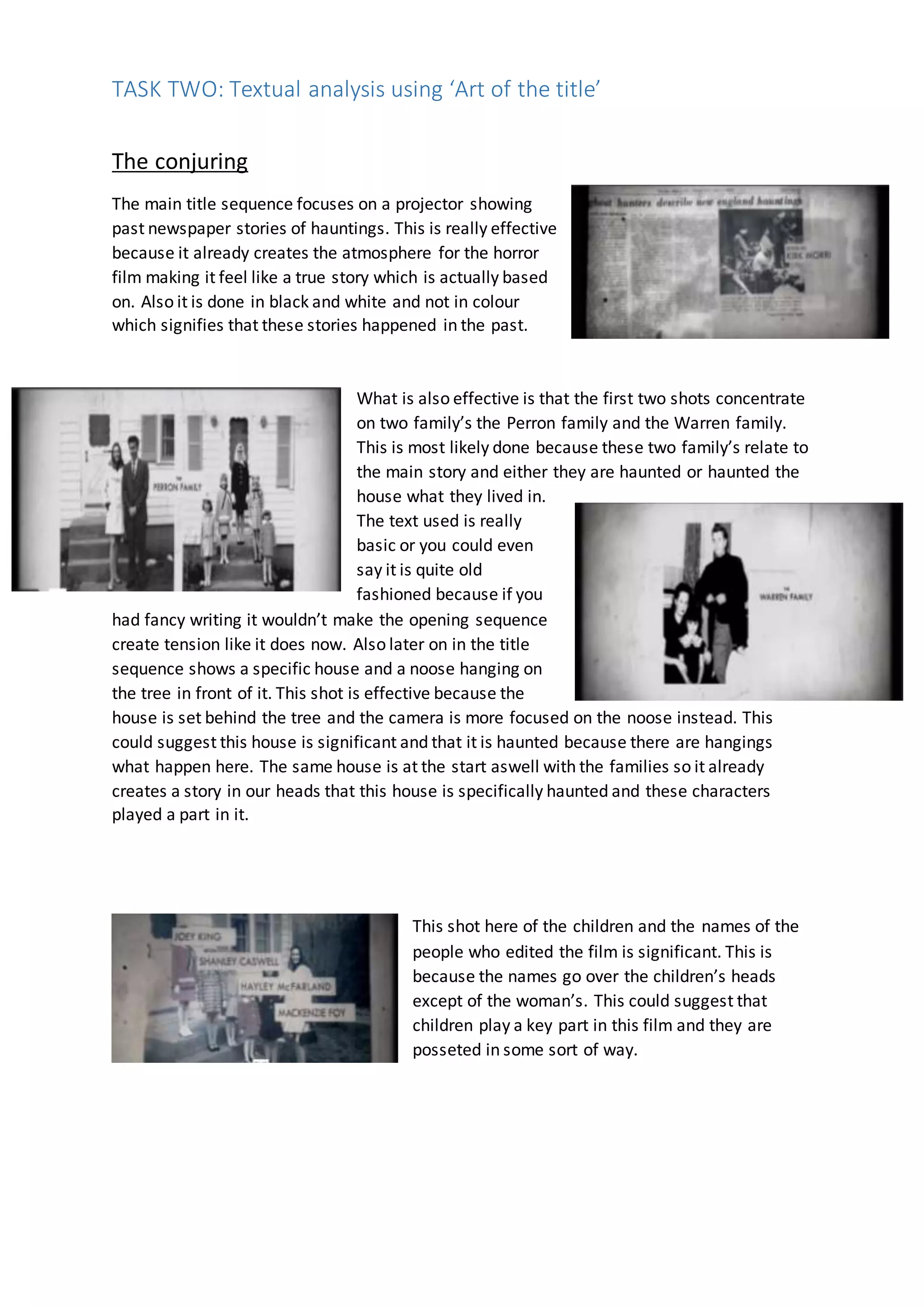 The conjuring | DOCX