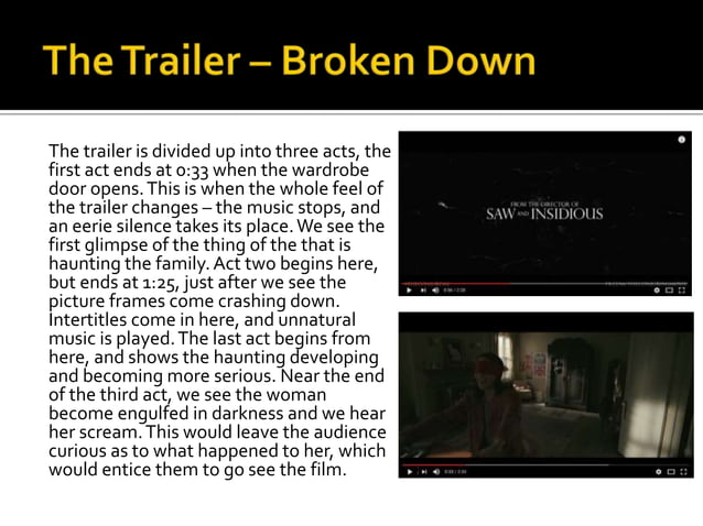 The Conjuring - Trailer Analysis | PPT