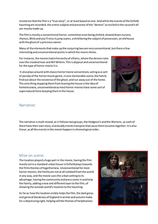 Essay on horror movies | PDF