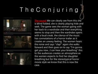 The conjuring analysis | PPTX