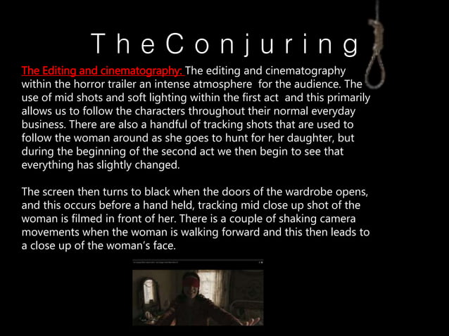 The conjuring analysis | PPT