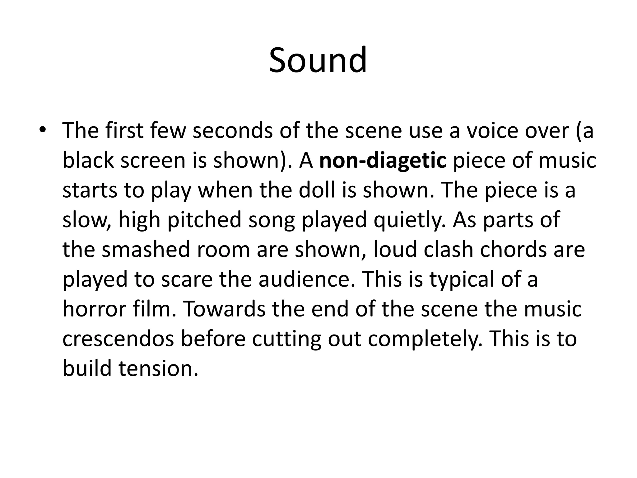 The conjuring opening sequence textual analysis | PPTX