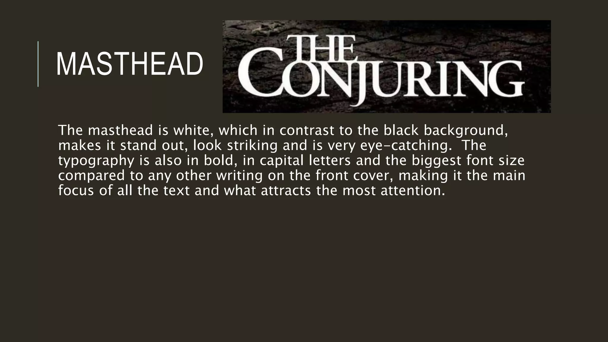 The conjuring – semiotic analysis of movie poster | PPTX