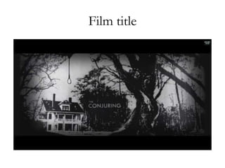 The conjuring titles | PPTX