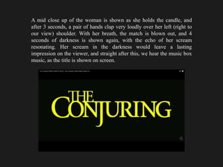 The conjuring trailer analysis | PPT