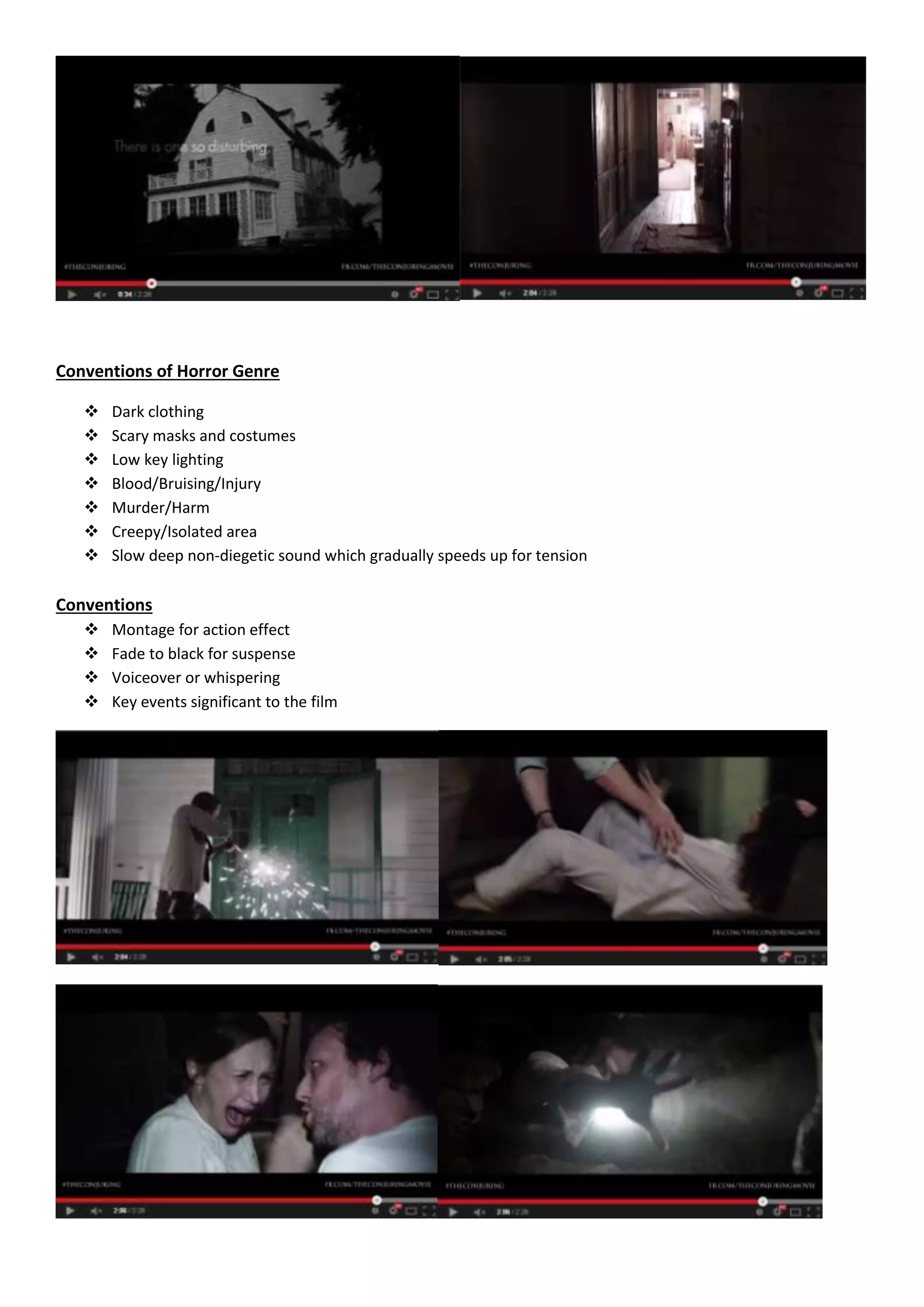 The Conjuring Trailer Analysis 1 | DOCX