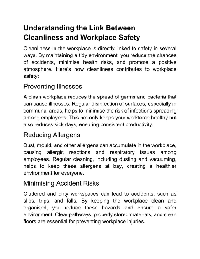 The Connection Between Cleanliness and Workplace Safety.pdf