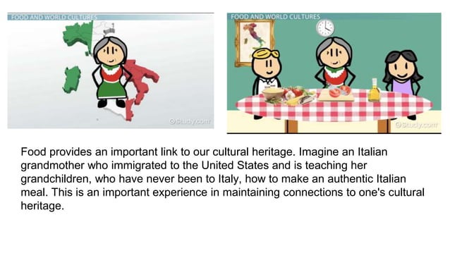 The connection between food and culture | PPTX