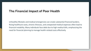 The Connection Between Health and Financial Wealth | PDF