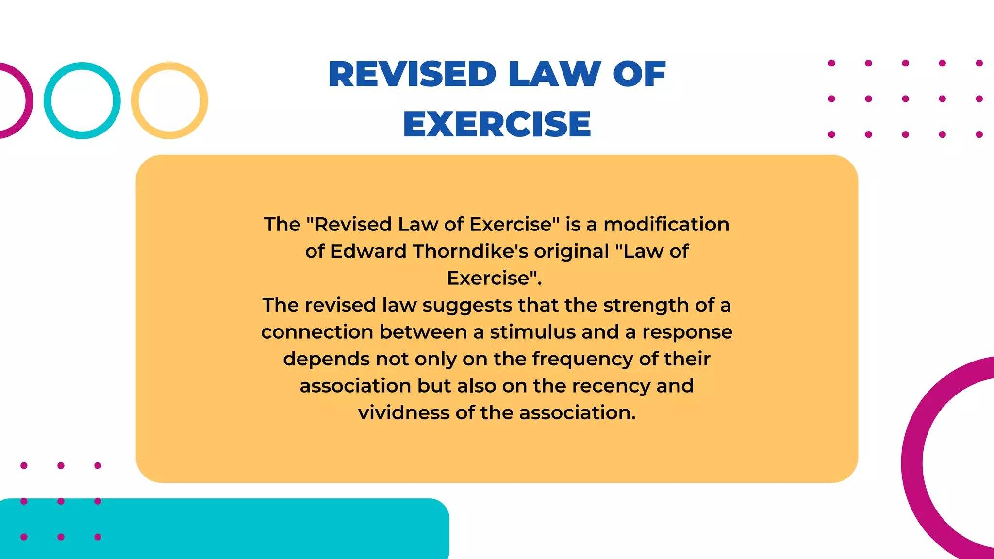 The Laws of Learning || EL Thorndike | PDF