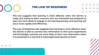 The Laws of Learning || EL Thorndike | PDF